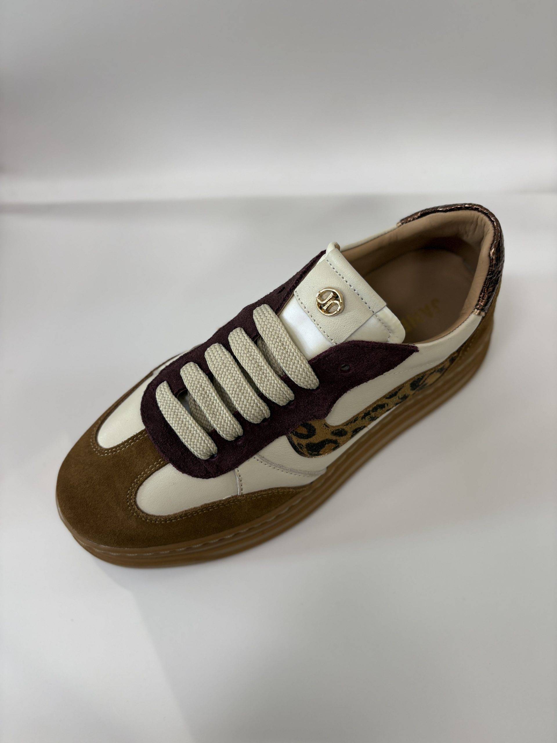 Sneakers in pelle con dettaglio animalier Janet & Janet donna – Cambio ...